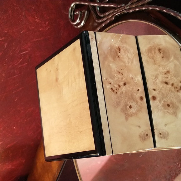 Accents | Pacific Connections Mappa Burl Inlay With Lacquer Coaster Set ...